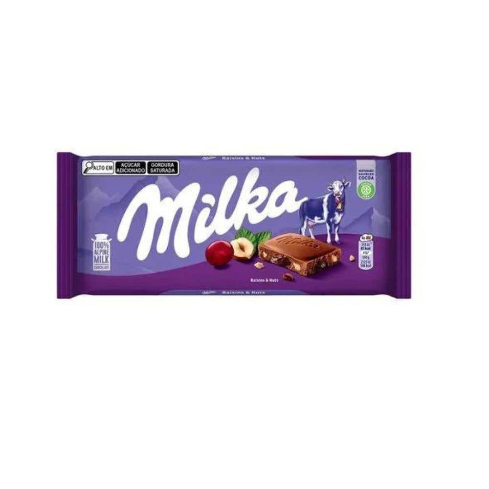 Chocolate Milka Raisins & Nuts 100g | Natural da Terra