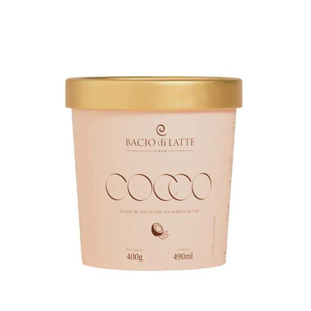 Gelato de Coco Bacio di Latte 490ml | Natural da Terra