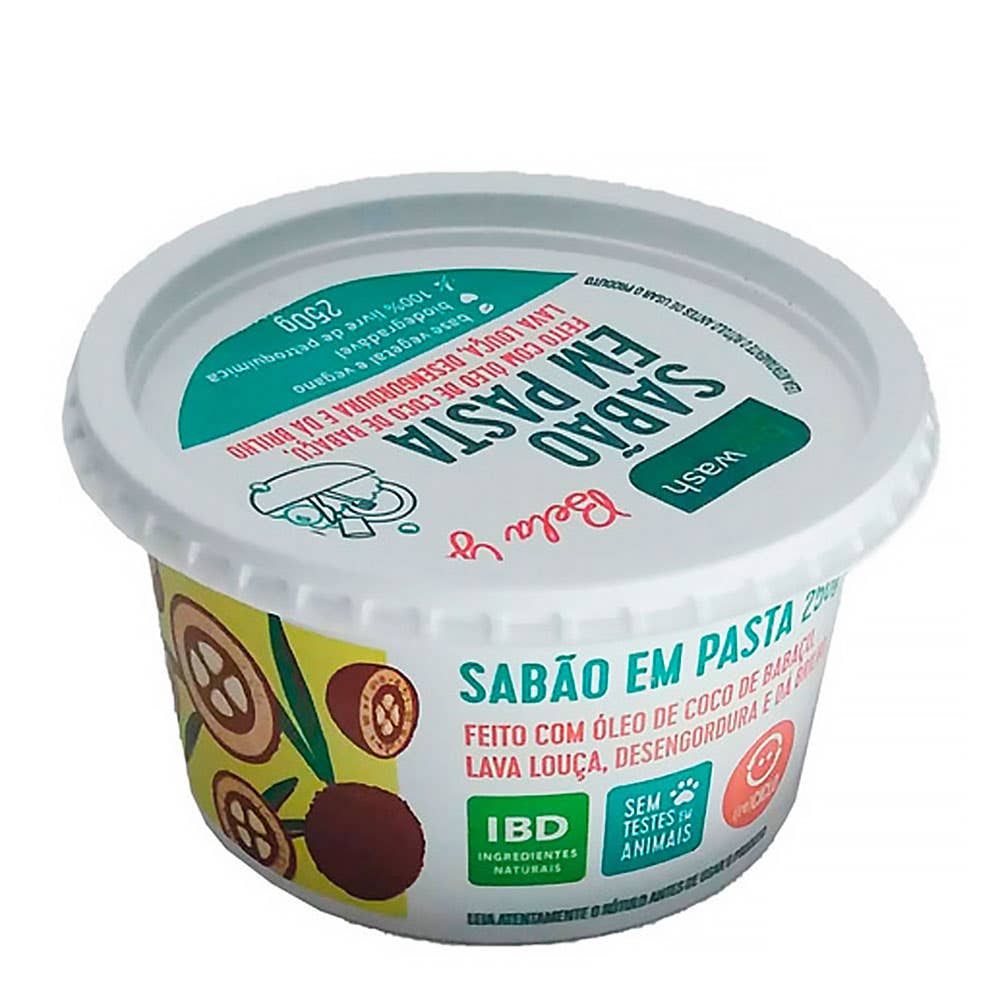 Sabão Em Pasta Biowash 250G | Natural da Terra